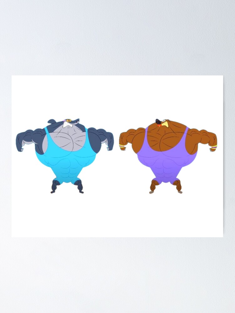Zig And Sharko Macho Poster For Sale By Reo12 Redbubble