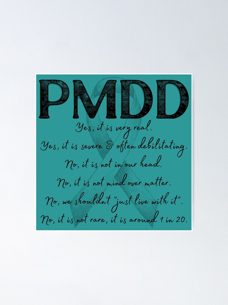 "PMDD Awareness and Myths. Darkness of depression, Teal for Insight ...