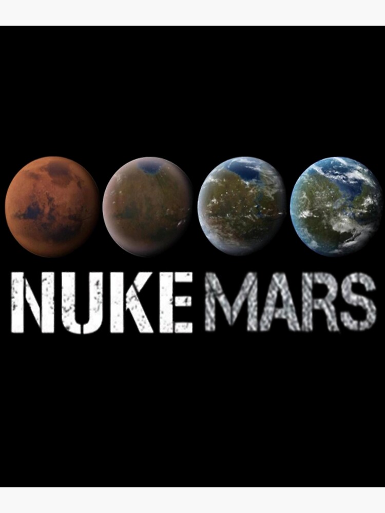 Póster «Nuke Mars antes y después de la transformación: ideas de ...