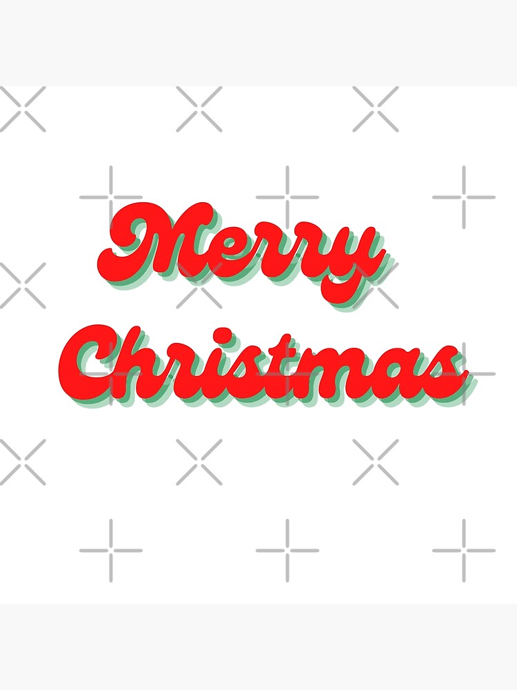 "Merry Christmas cursive writing typography " Poster for Sale by ...
