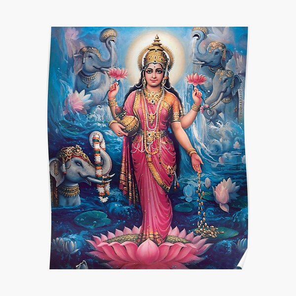 "Goddess Lakshmi " Poster for Sale by Onodera | Redbubble
