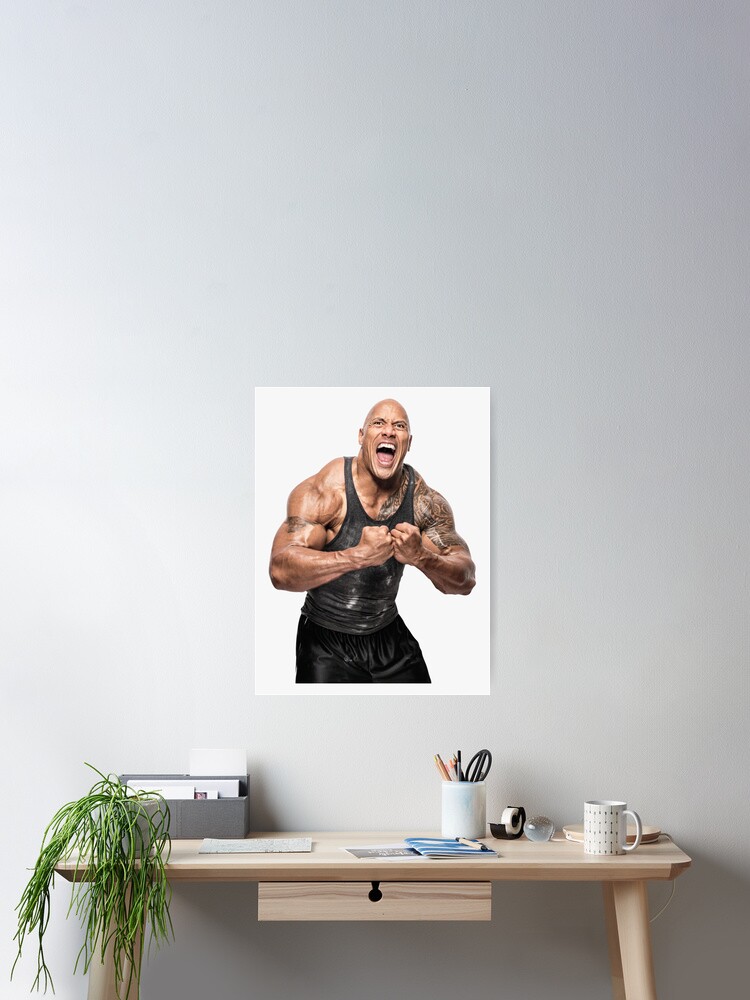 "Dwayne Johnson Art" Poster for Sale by renagani23 | Redbubble