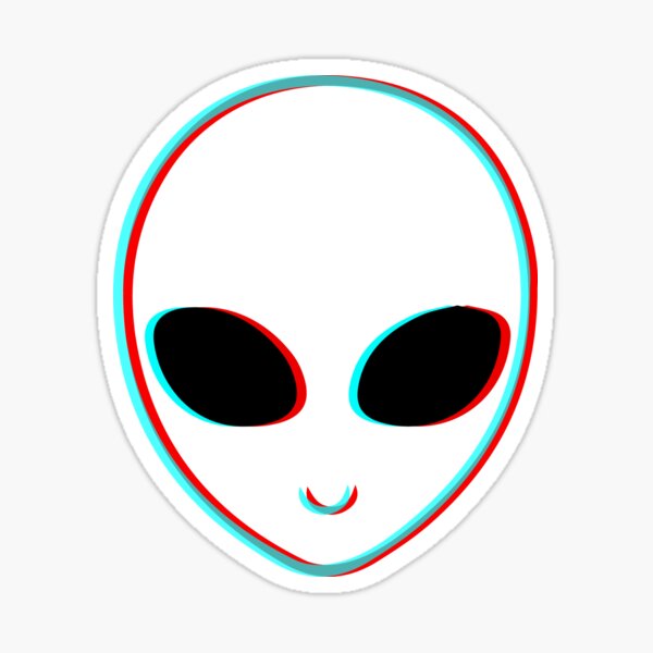 "Alien Trippy" Sticker by encoreencorps | Redbubble
