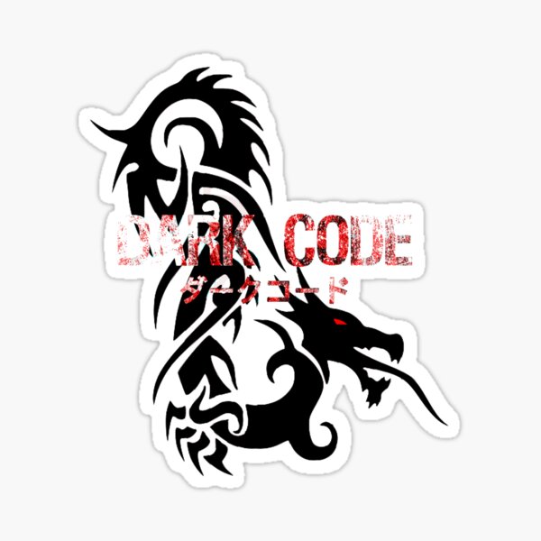 "DARK CODE brand logo" Sticker by RobPal | Redbubble