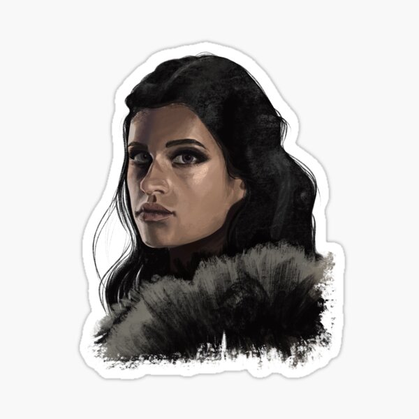 "The Witcher Yennefer Portrait" Sticker for Sale by TVSeriesManiacs ...