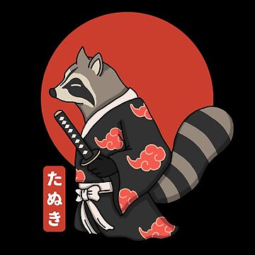 "Samurai Tanuki" Sticker for Sale by Sthyouneed | Redbubble