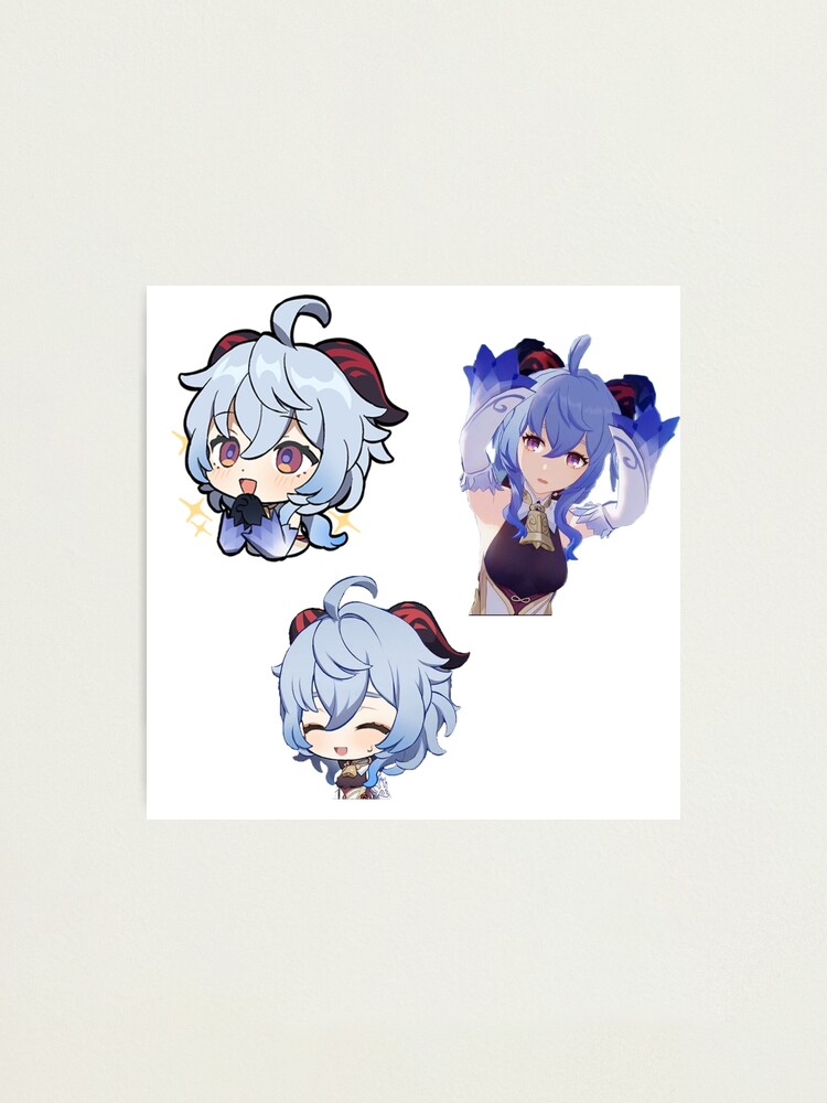 "Ganyu Genshin Impact Sticker Pack" Photographic Print for Sale by ...