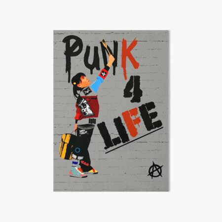 "Punky "Punk 4 Life" Brewster" Art Board Print by Faction | Redbubble