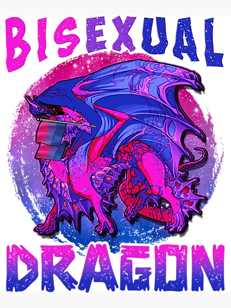 "Bisexual Dragon Bi Pride Flag Sparkle T-ShirtBisexual Dragon Bi Pride Flag Sparkle LGBT Pride ...