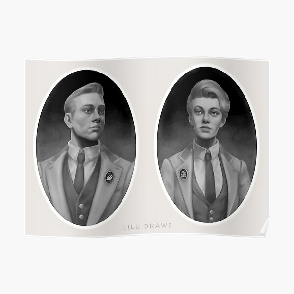 "Lutece Twins Bioshock Infinite" Poster by lilu-draws | Redbubble