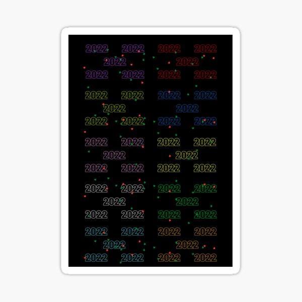"Welcome 2022" Sticker for Sale by Schiaka | Redbubble