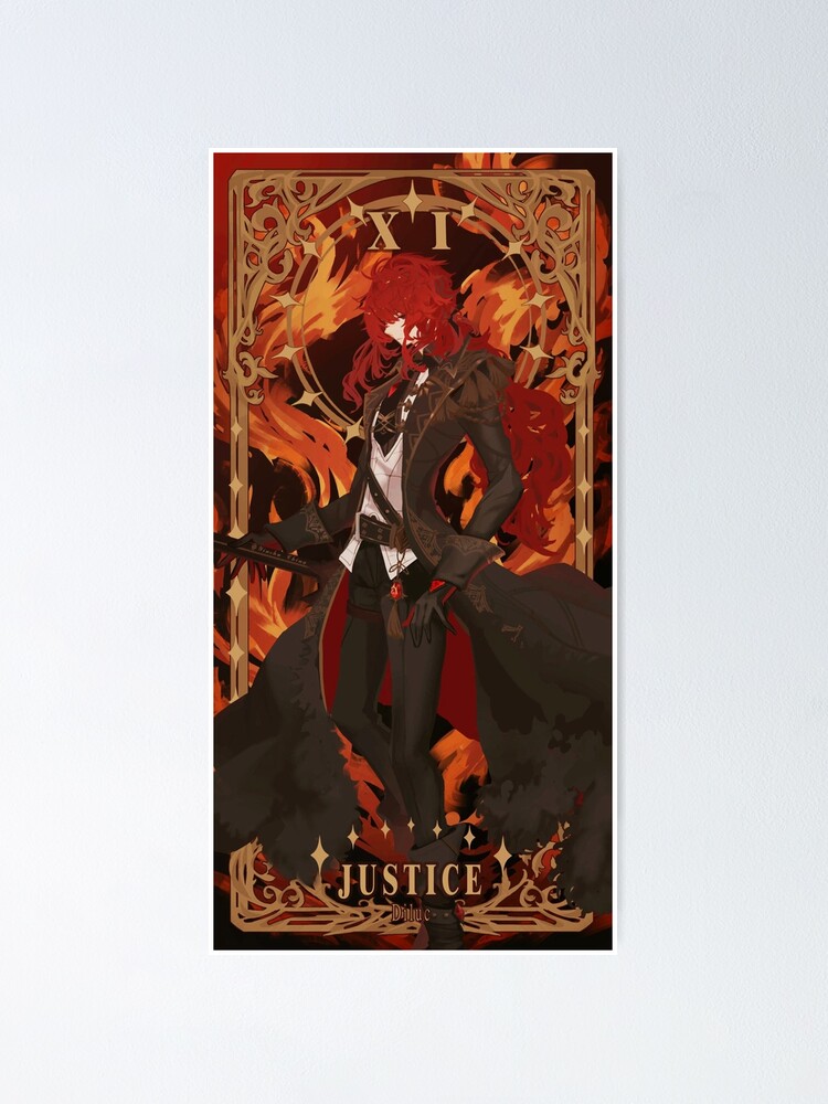 "Genshin Impact - Diluc - Portrait Name Card" Poster by SaucyBandit ...