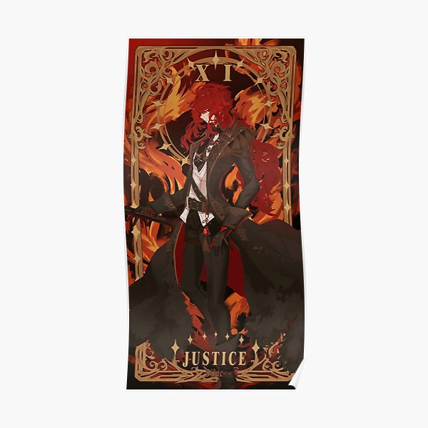 "Genshin Impact - Diluc - Portrait Name Card" Poster by SaucyBandit ...