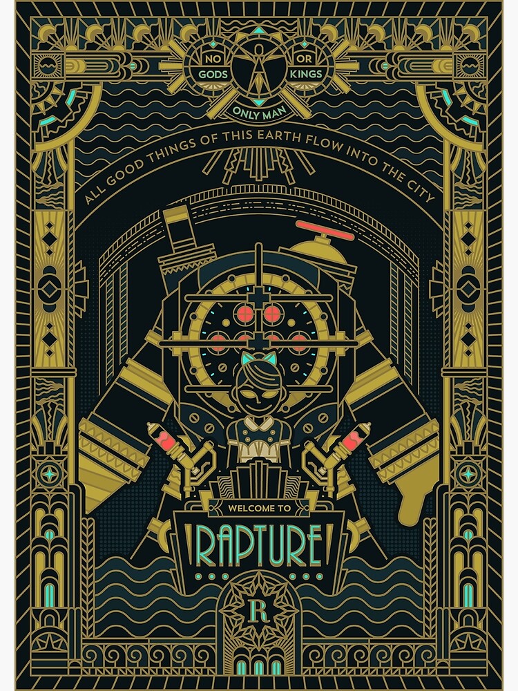 "Bioshock Rapture " Poster for Sale by Vintage-Travler | Redbubble