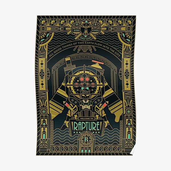 "Bioshock Rapture " Poster for Sale by Vintage-Travler | Redbubble