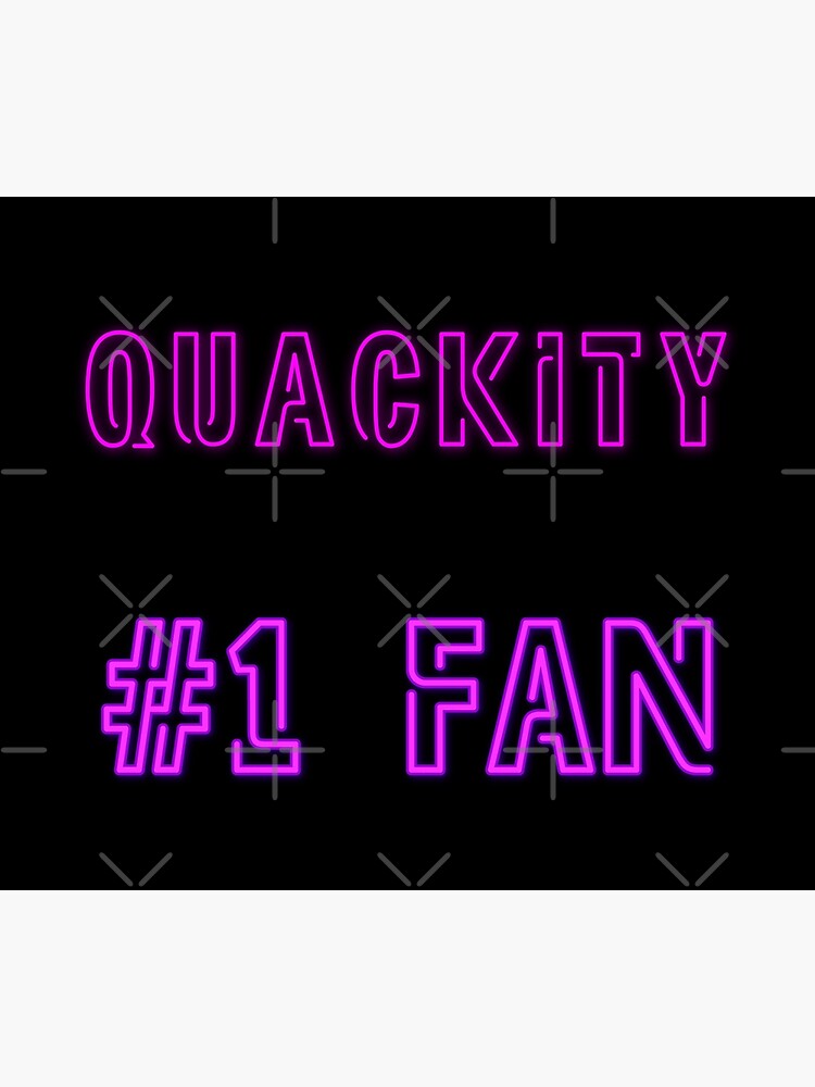 "Quackity # 1 fan" Poster for Sale by 2Girls1Shirt | Redbubble