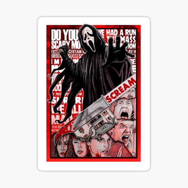 "Scream " Sticker by asylumartz | Redbubble