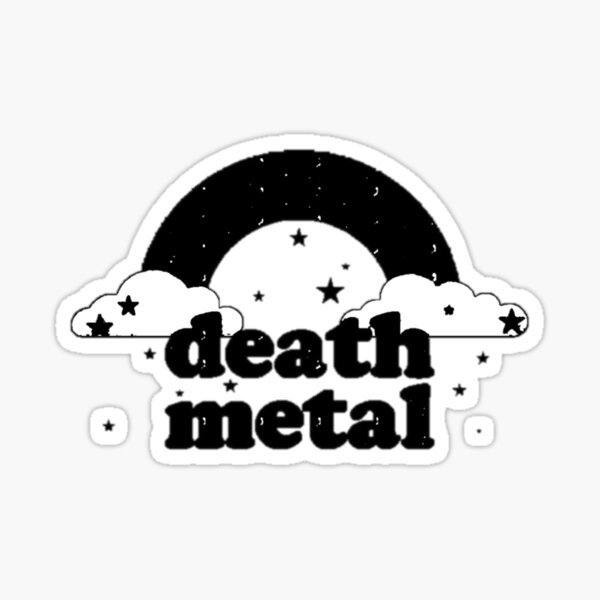 "Death Metal" Sticker for Sale by madsmeyerr | Redbubble
