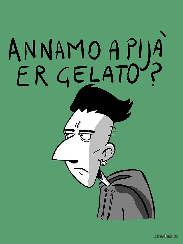 "Annamo a pijà er gelato? (Secco, Zerocalcare)" Photographic Print for Sale by cinemarto | Redbubble