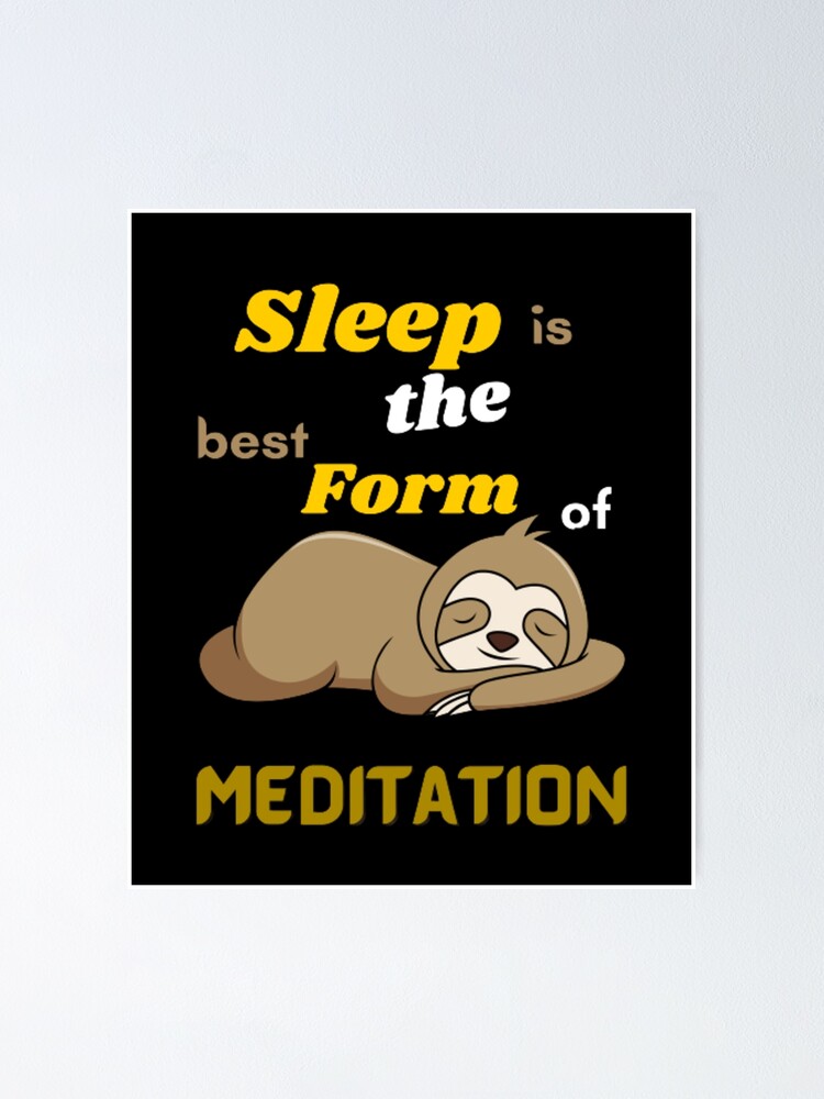 "Adorable Baby Red Panda Meditation Sleep Therapy" Poster by ...