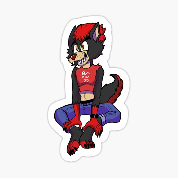 "Sitting Pretty " Sticker for Sale by MadzArtLounge | Redbubble