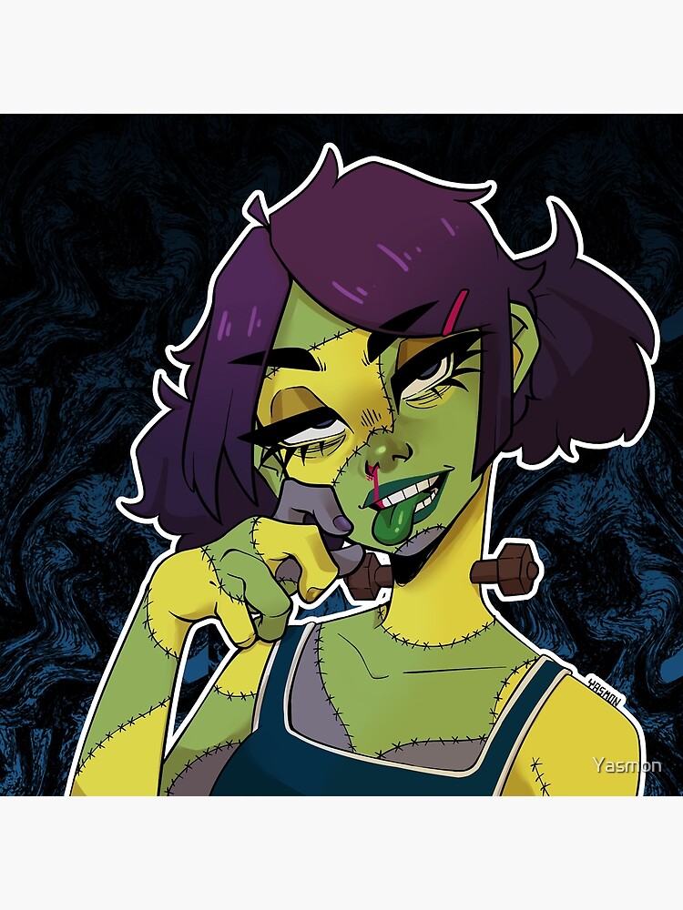 "Frankenstein Girl" Poster for Sale by Yasmon | Redbubble