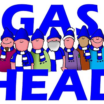 "GAS HEAD" Sticker for Sale by JasonTrivettart | Redbubble