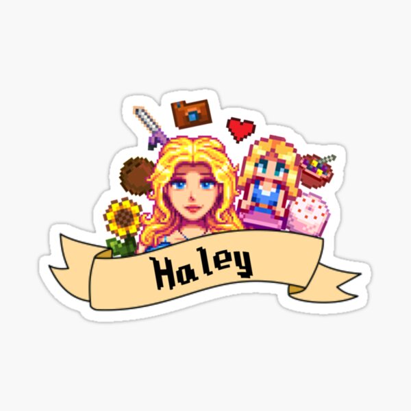 "Haley -Stardew Valley " Sticker for Sale by BarryNelsonshop | Redbubble