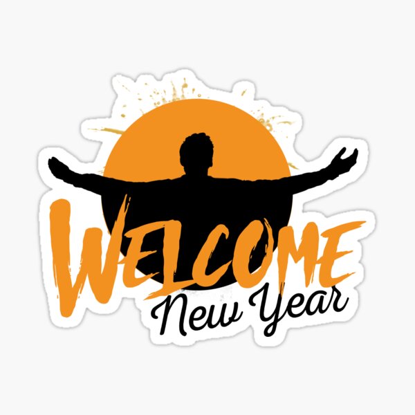 Sticker « Bienvenue nouvelle année 2022 I | Bienvenue 2022 I Bonne ...