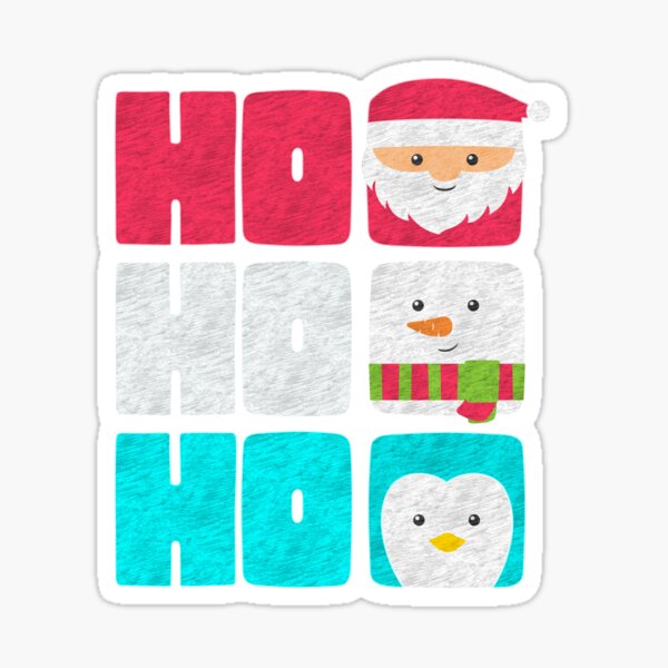 "Ho Ho Ho" Sticker by DimDesArt | Redbubble