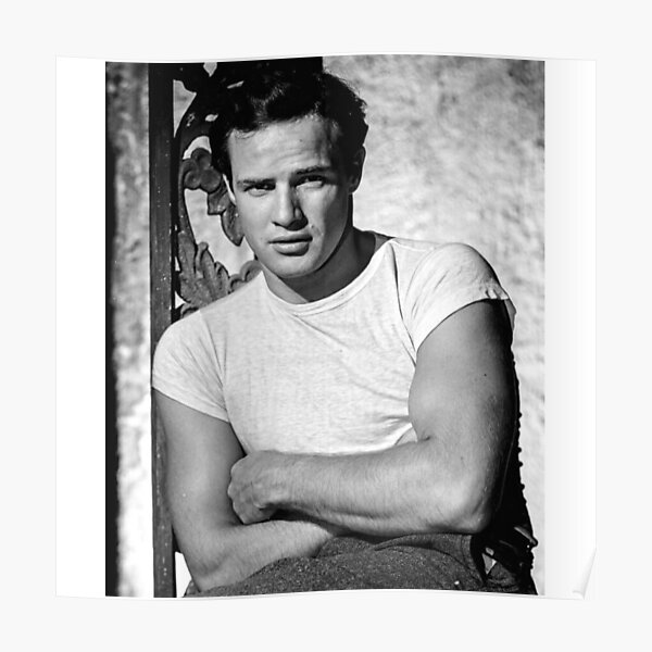 "Marlon Brando - Hollywood Celebrity" Poster for Sale by VintagePeople ...