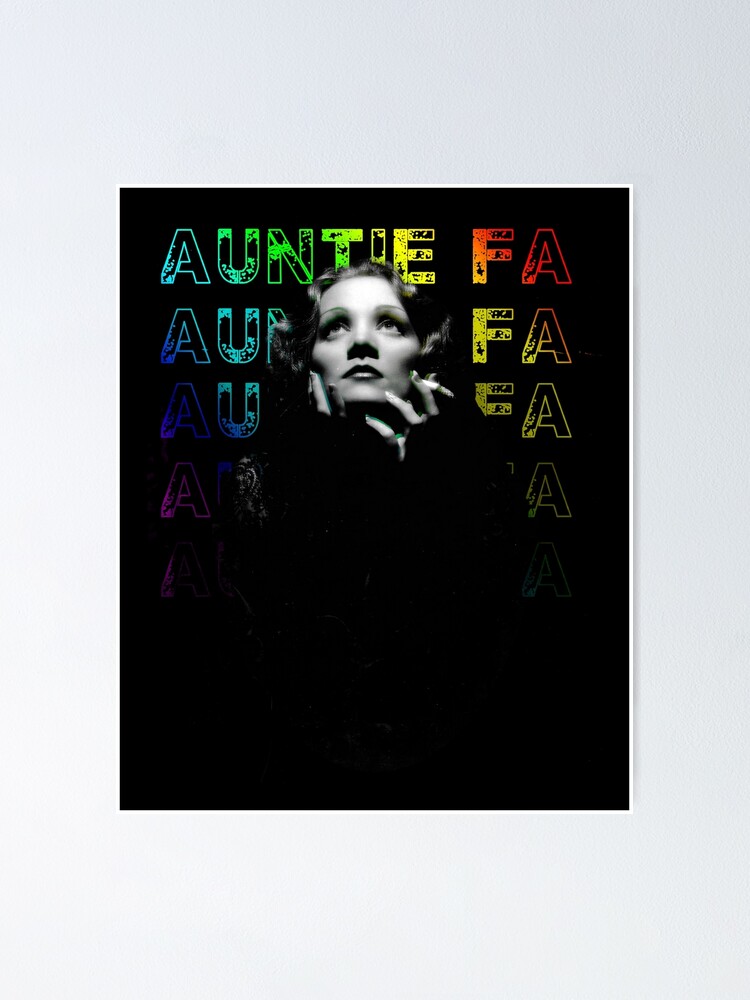 Poster « Marlene Dietrich Auntie Fa Icône Féministe Variant4 », par ...