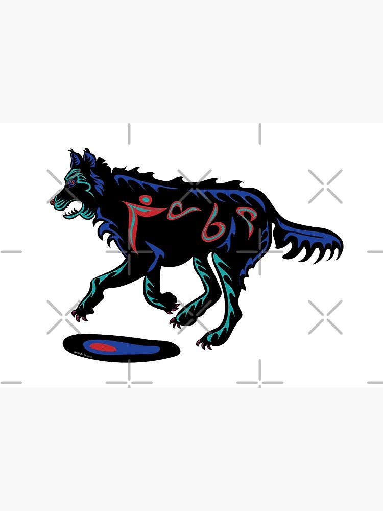 "Wolf Seven Teachings Humility Ojibwe Indigenous WAWEZHI CANADA" Poster ...