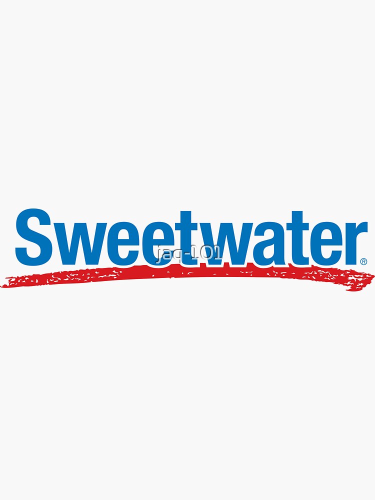 "Sweet water logo!" Sticker for Sale by jaq-101 | Redbubble