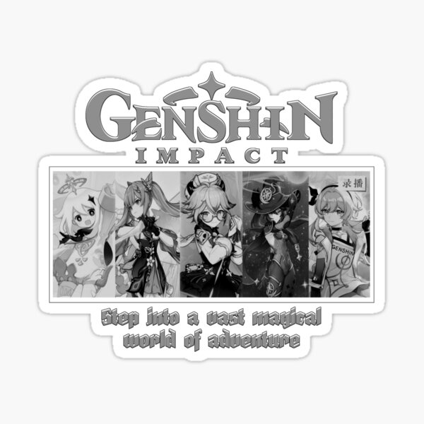 "Genshin impact simple design" Sticker for Sale by X-Store | Redbubble