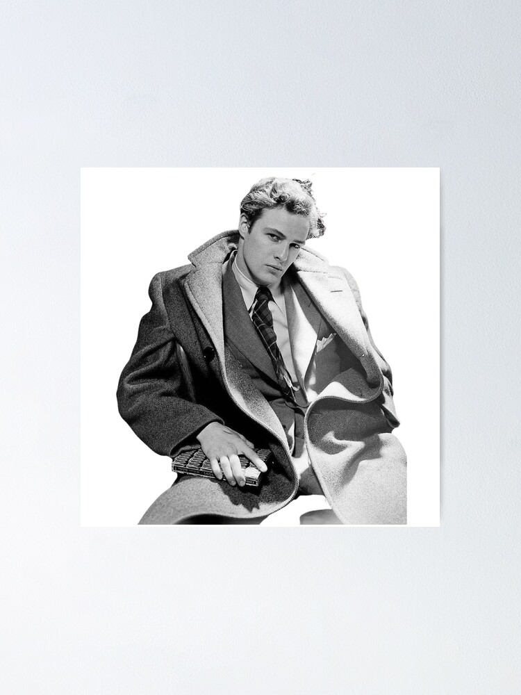 "Marlon Brando - Hollywood Actor" Poster for Sale by VintagePeople ...