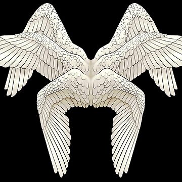 "White Seraph Wings" Poster for Sale by lassusconfusa | Redbubble
