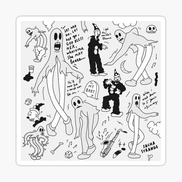 "GHOSTEMANE" Sticker for Sale by Flavee | Redbubble