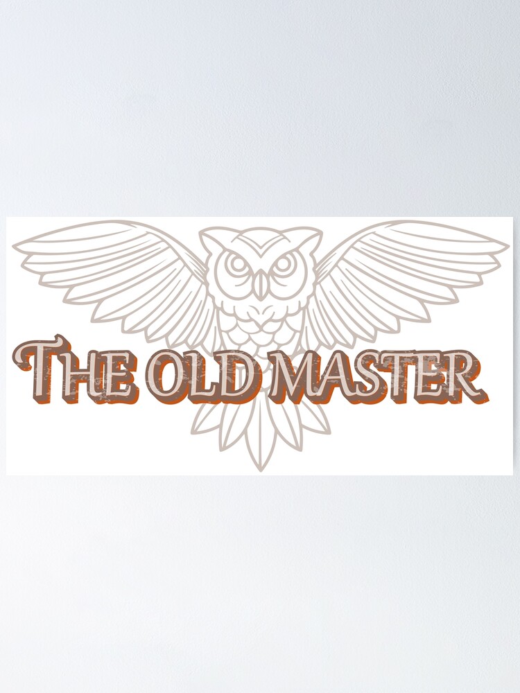 "The Old Master, owl" Poster for Sale by annjhonsonk | Redbubble