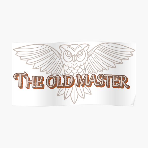 "The Old Master, owl" Poster for Sale by annjhonsonk | Redbubble