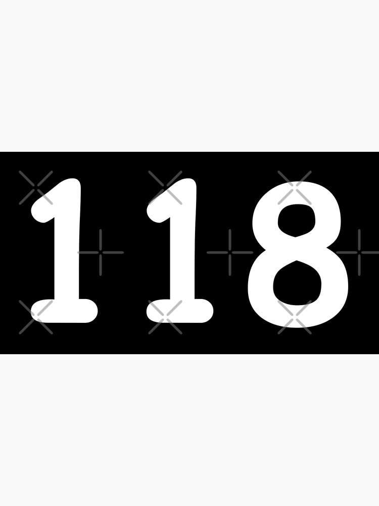 "number 118 (one hundred and eighteen)" Poster by roartstreet | Redbubble