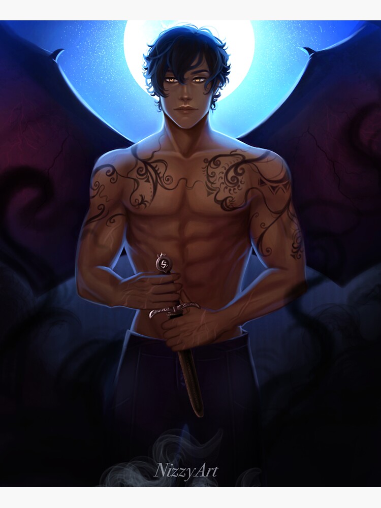 "Azriel the shadowsinger (second version)" Sticker for Sale by Nizzyart ...