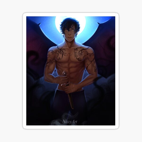 "Azriel the shadowsinger (second version)" Sticker for Sale by Nizzyart ...