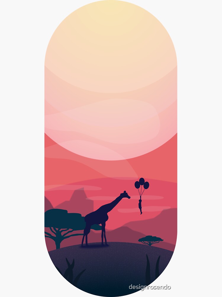 "Pill shape art background" Sticker for Sale by designrosendo | Redbubble