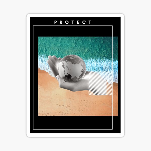 "Protect our Planet" Sticker for Sale by Jeangbc | Redbubble