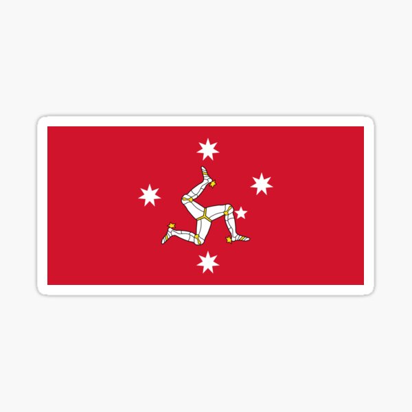 "Flag of Manx Australians" Sticker for Sale by mo91 | Redbubble