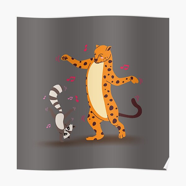 "Jaguar and Skunk dancing" Poster for Sale by OldArt90s | Redbubble