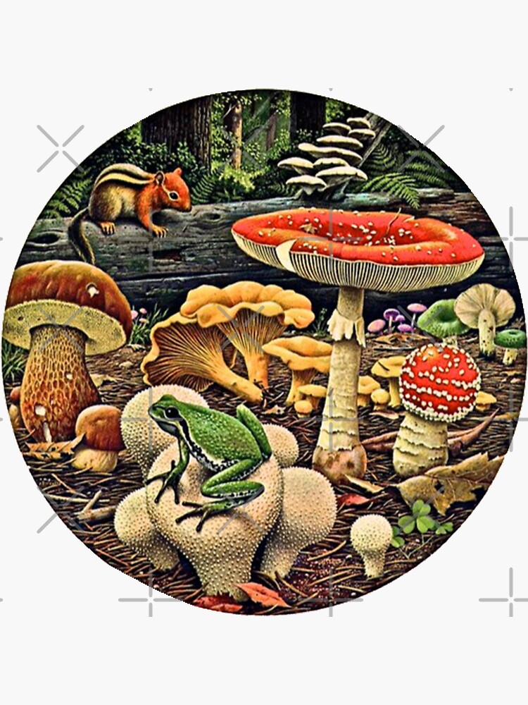 "Forestcore Friends" Sticker for Sale by elevens | Redbubble