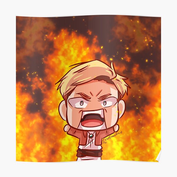 "Fire Meme" Poster for Sale by ChloeGraceArt | Redbubble