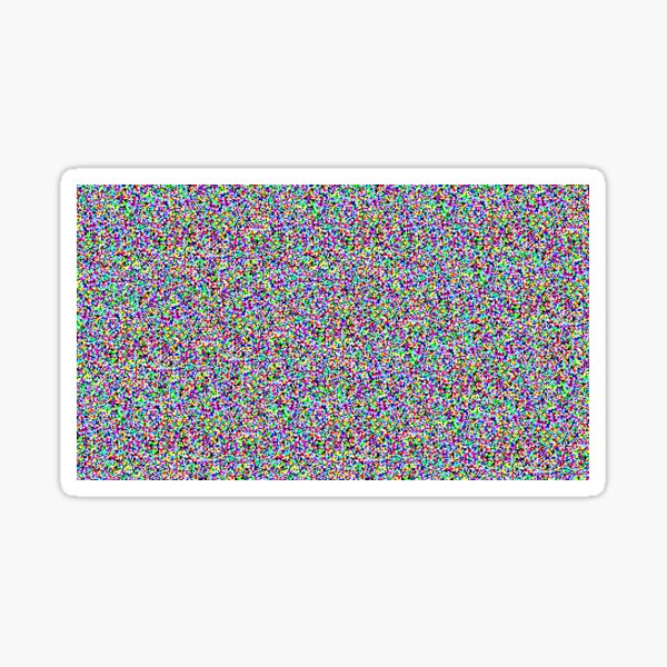 "Television Static" Sticker for Sale by FlashmanBiscuit | Redbubble